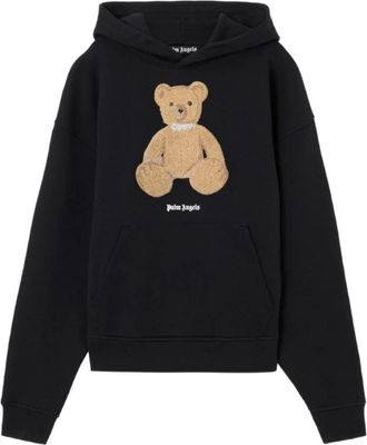 Palm Angels Homme, Sweatshirts et sweats &agrave; capuche, Noir, Taille: L Textured Bear Sweat &agrave; capuche