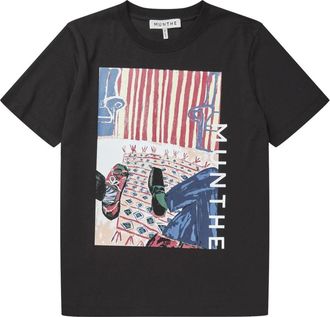 Munthe Femme, Tops, Noir, Taille: 38 FR T-Shirt