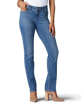 Lee Damen Ultra Lux Comfort with Flex Motion Straight Leg, &Uuml;bergr&ouml;&szlig;e Jeans, Juniper, 54 Mehr Zierlich