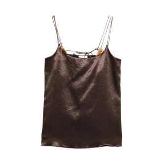 Alysi Femme, Tops, Brun, Taille: 40 FR Top