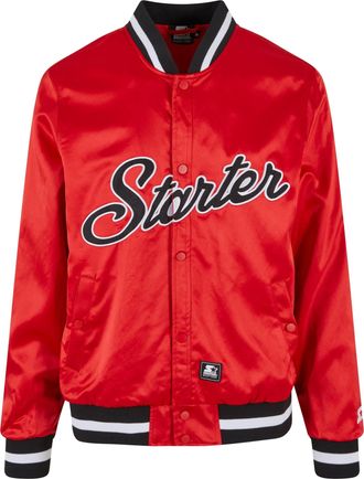 Starter Black Label Herren Starter Satin College Jacket cityred, L