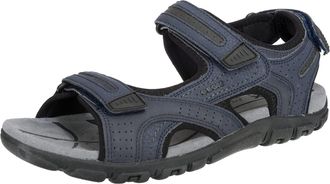 Geox Herren U Sandal Strada D Riemchensandalen, Blau Navy Dk Grey, 46 EU