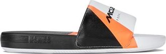 K-Swiss Slide SNDL X MCLAREN Baskets pour homme, blanc/noir/papaye, 44,5 EU, Wht Black Papaya, 44.5 EU