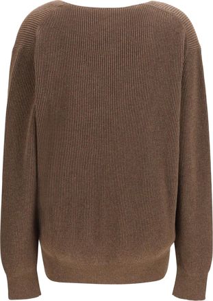 The Row Womens Phef Cotton And Cashmere Sweater Fudge Cotton; Kashmir-Capra Hircus Top Kashmir/capra
