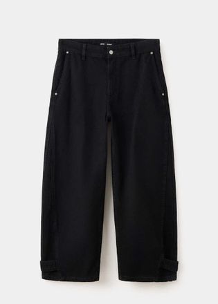 Mango Jean balloon taille normale black denim - Femme - 32 - MANGO