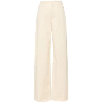 Maison Margiela Distressed Wide-Leg Hosen - - Trousers - Damen - Gelb - XS