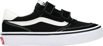 Vans Unisex Kinder Brooklyn Ls V Sneaker, Veloursleder Leinwand Schwarz Weiß, 38.5 EU