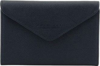 Pourchet Femme, Accessoires, Bleu, Taille: ONE Size Cassetta Flat Wallet