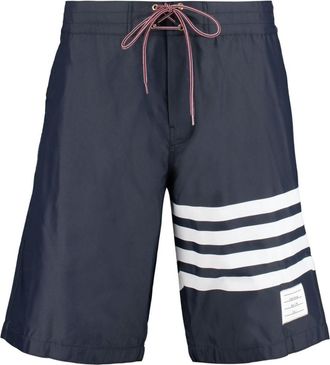 Thom Browne Segelshorts mit Streifen - Blau