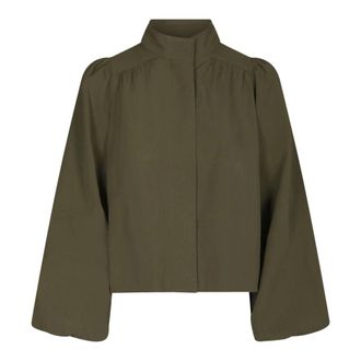 Neo Noir Tirsa Twill Jacke - - Jackets - Damen - Gr&uuml;n - S