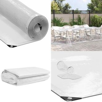 vidaXL Transparente Plane mit &Ouml;sen 4x8 m Polyethylen - Vidaxl