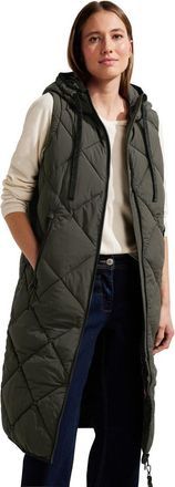 Cecil Damen B220191 Steppweste Lang, Olive Crop, S