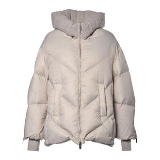Baldinini Doudoune en laine et nylon - Femme - Vestes - Beige - Taille: 40 FR