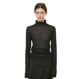 Meimeij Damen, Strickwaren, Schwarzk, SGr&ouml;&szlig;e