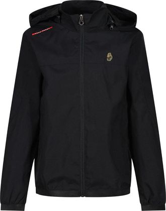 Luke Brownhills Benyon Softshelljacke f&uuml;r Herren, mit Kapuze (Samtschwarz)