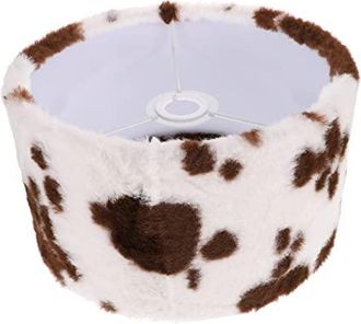DOITOOL Abat-jour Tambour Petit Format Motif Animal Polyester Robuste Pour Lampe De Table Convient Au Salon Chambre Et Bureau Design Chic Et Multifonctionnel