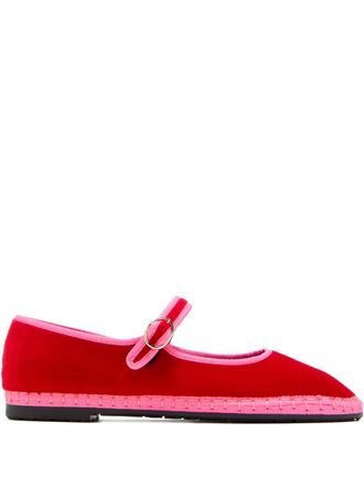 Flabelus espadrilles mary jane - Rouge