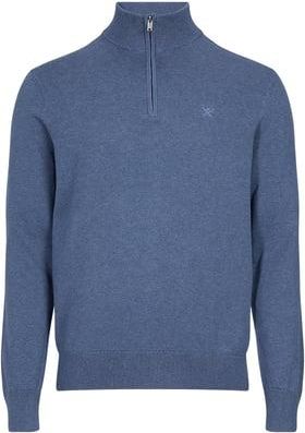 Hackett Pull col zipp&eacute; en coton