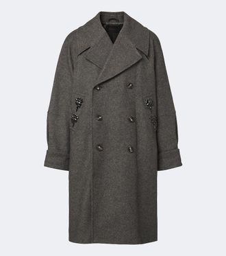 Simone Rocha Oversize-Mantel aus einem Wollgemisch
