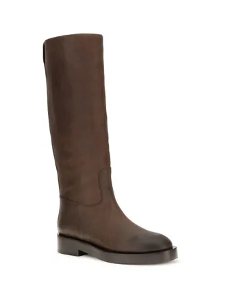 PARIS TEXAS Womens Napa Leather High Boots Ebano