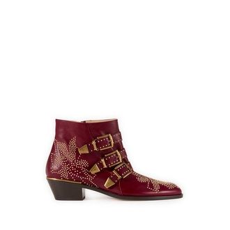 Chlo&eacute; Bottines Susan en cuir de veau