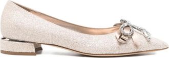 Jimmy Choo London Ballerinas - Flat Shoes Golden - Gr. 37,5 (EU) - in Gold - f&uuml;r Damen
