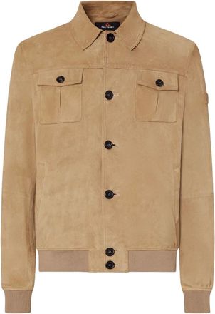 Peuterey Homme, Vestes, Gris, Taille: 2XL Sands Suede Jacket