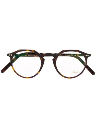 Lunor lunettes de vue &agrave; monture ronde - Marron