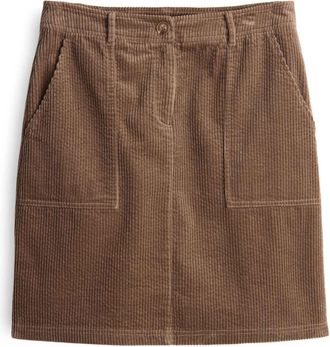 OPUS Damen Minirock | REAH Cord Minirock aus 100% BCI Cotton Cocoa, 34