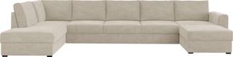 Mirjan24 Ecksofa Wilma Large f&uuml;r gro&szlig;e R&auml;ume, 2 Bettkasten Schlaffunktion Schlafsofa Bettsofa Eckcouch Polsterecke Sofa Couch Couchgarnitur Wohnlandschaft (Naz