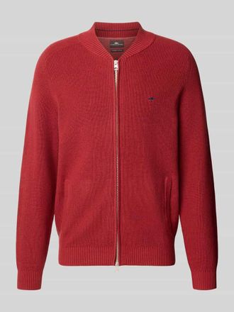 Fynch-Hatton Strickjacke mit Zweiwege-Rei&szlig;verschluss und Label-Stitching