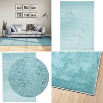 vidaXL Vidaxl - Teppich oviedo Kurzflor Gr&uuml;n 160x230 cm - Kuschelteppich - Kurzflorteppich - Gr&uuml;ner Teppich - Wohnraumteppich - Schlafzimmerteppich - Home &