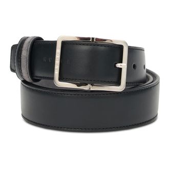 Hogan Homme, Accessoires, Noir, Taille: ONE Size Ceinture en cuir