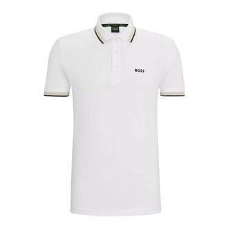 HUGO BOSS Klassisches Polo-Shirt - - Tops - Herren - Wei&szlig; - S