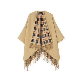 Burberry Reversible Check Wool Cape