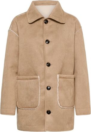 Kaffe Faux Shearling Jacke - - Jackets - Damen - Beige - XL