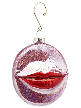 EDG - Enzo De Gasperi Christbaumkugel KISS 11cm Pink Rot