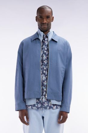 Eden Park Blouson Zipp&eacute; En Gabardine De Coton Stretch Gris