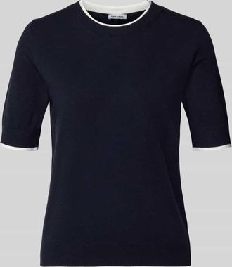 More & More Regular Fit Strickpullover mit Rundhalsausschnitt