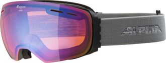 Alpina GRANBY Q-LITE - verspiegelte, kontrastverst&auml;rkende Skibrille mit 100% UV-Schutz f&uuml;r Erwachsene - grey - one size