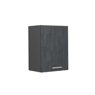 Vicco Hängeschrank R-Line, hängender Küchenschrank, Schwarz Beton/Anthrazit, 45 cm