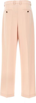 Theory High-Waist Straight-Leg Trousers - Beige