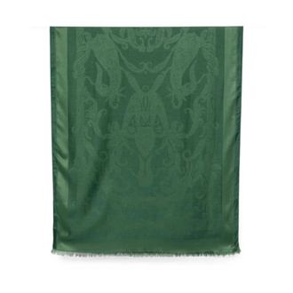 Etro Paisley Seiden- und Wollschal - - Accessories - unisex - Gr&uuml;n - ONE SIZE