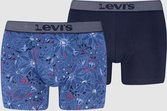 Levi's Hatch Flower Boxer Brief - 2 pack - Herren - Blau / Blau