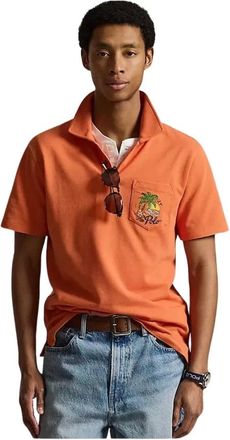Polo Ralph Lauren Homme, Tops, Orange, Taille: M Polo Chemises
