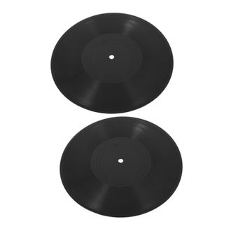 SOLUSTRE 2st&uuml;cke Schallplatten Deko Wand Retro Vinyl Platten F&uuml;r Zuhause Bars Und Caf&eacute;s Farbenfrohe Schallplatten-wanddeko Handgefertigt Inneneinrichtung Vinta