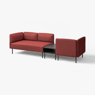 IKEA LILLEHEM 3er-Sitzelement mit Ablage