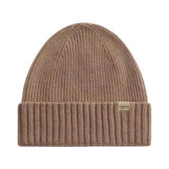 Woolrich Homme, Accessoires, Brun, Taille: ONE Size Ensemble bonnet et &eacute;charpe en m&eacute;lange de laine m&eacute;rinos