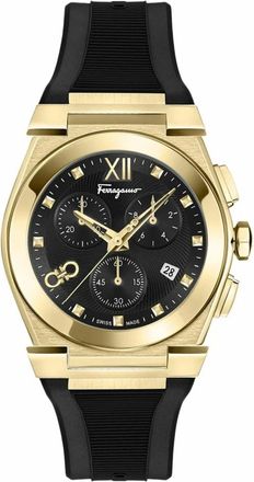 Ferragamo Vega Chrono Silicone - - Accessories - Damen - Schwarzk - ONE SIZE