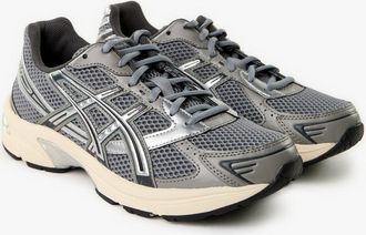 Asics Baskets &agrave; bout rond en cuir m&eacute;lang&eacute;